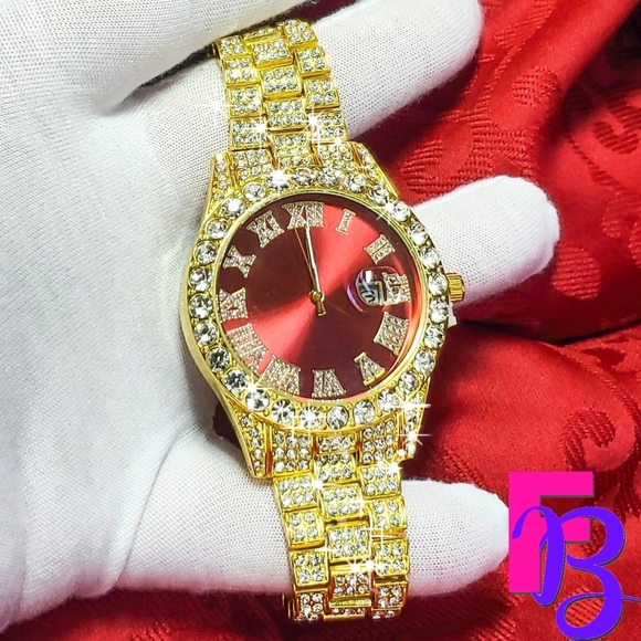 Urban Legend | Accessories | New Icey Mens Gold Watch | Poshmark